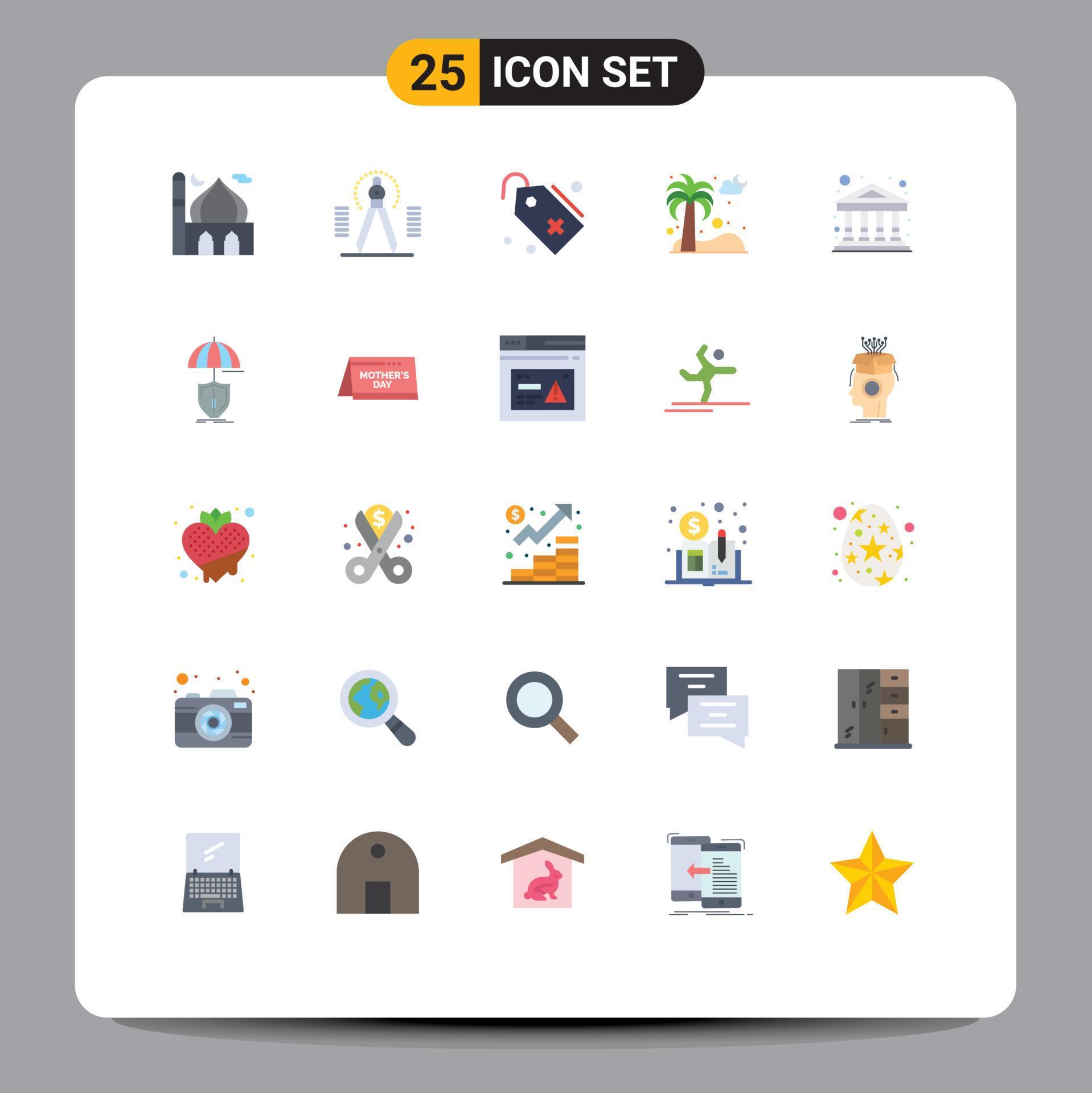 25 Universal Flat Colors Set For Web And Mobile Applications Pine Tree Fir Tree Geometry Dates