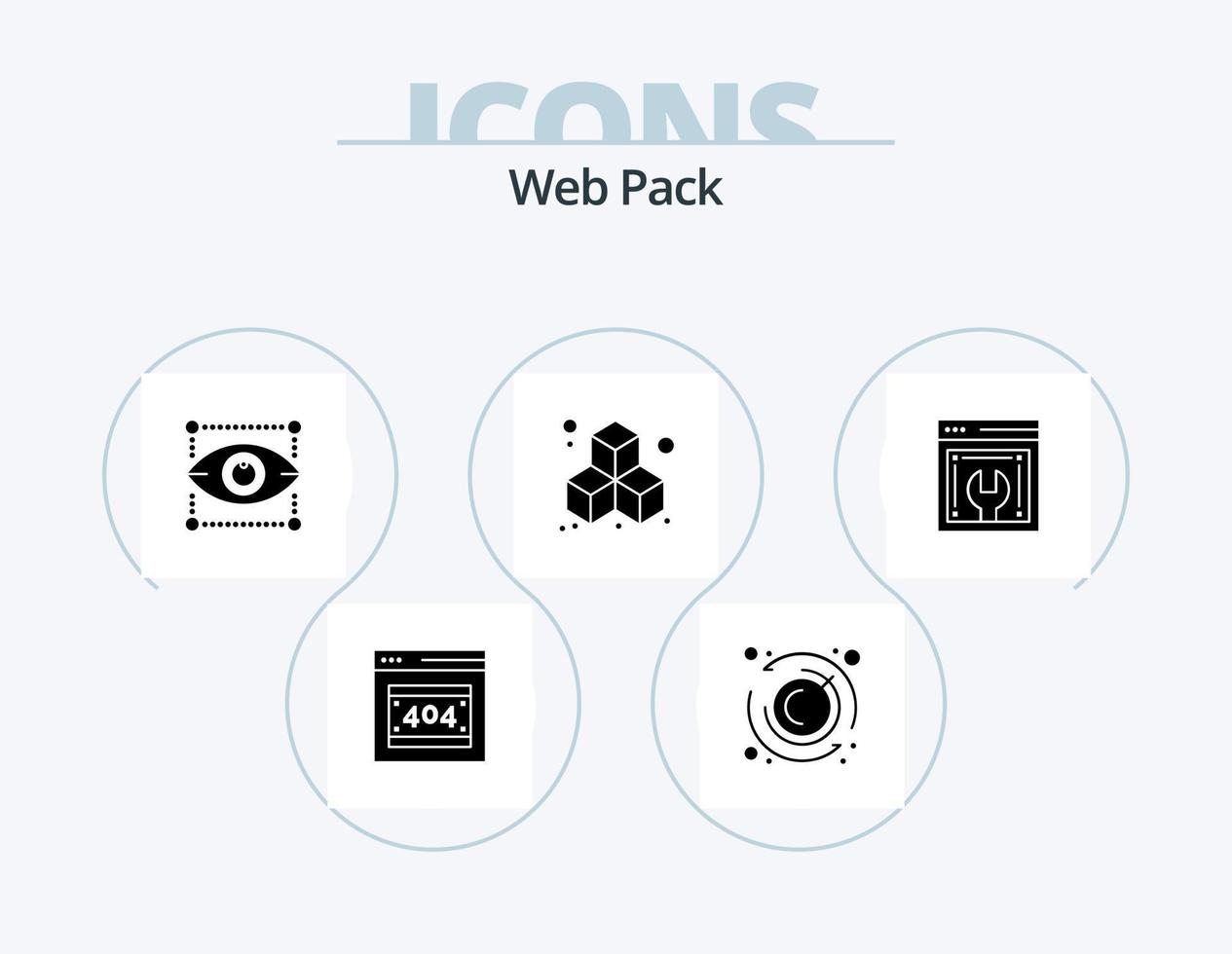Web Pack Glyph Icon Pack 5 Icon Design. . web development. designing ...