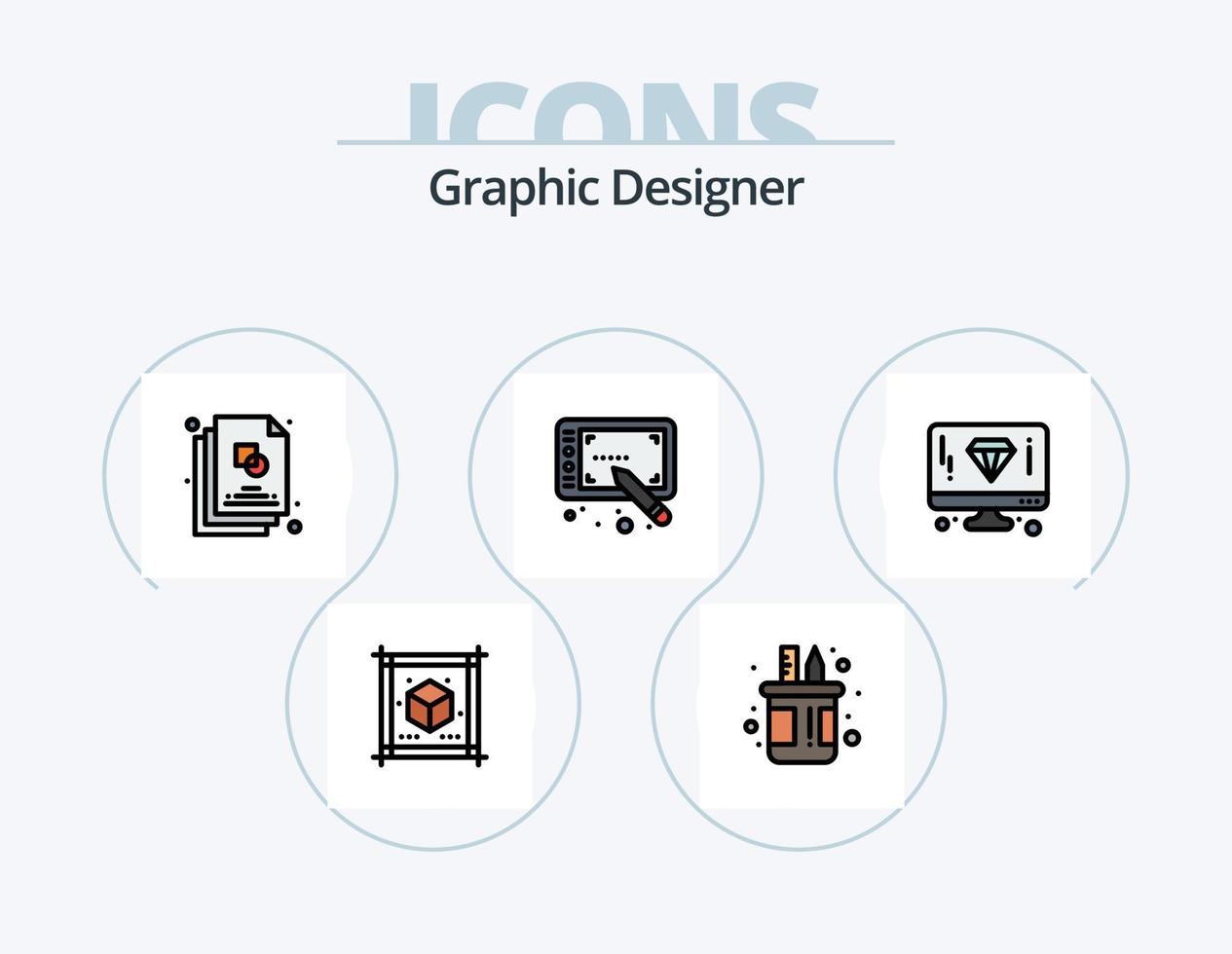 Graphic Designer Line Filled Icon Pack 5 Icon Design. pencil. holder ... Graphic Designer Line Filled Icon Pack 5 Icon Design. pencil. holder ...