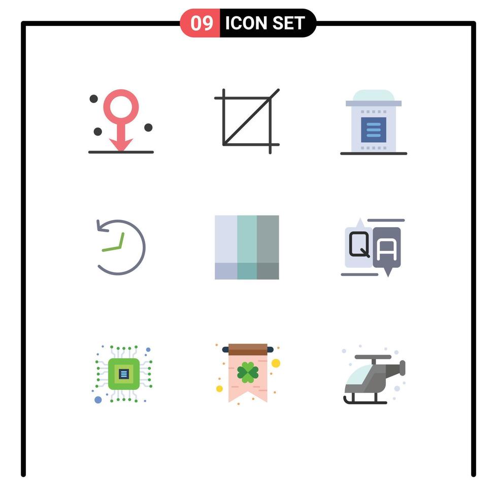 9 Universal Flat Colors Set For Web And Mobile Applications Lines Grid Layout Halloween Grid