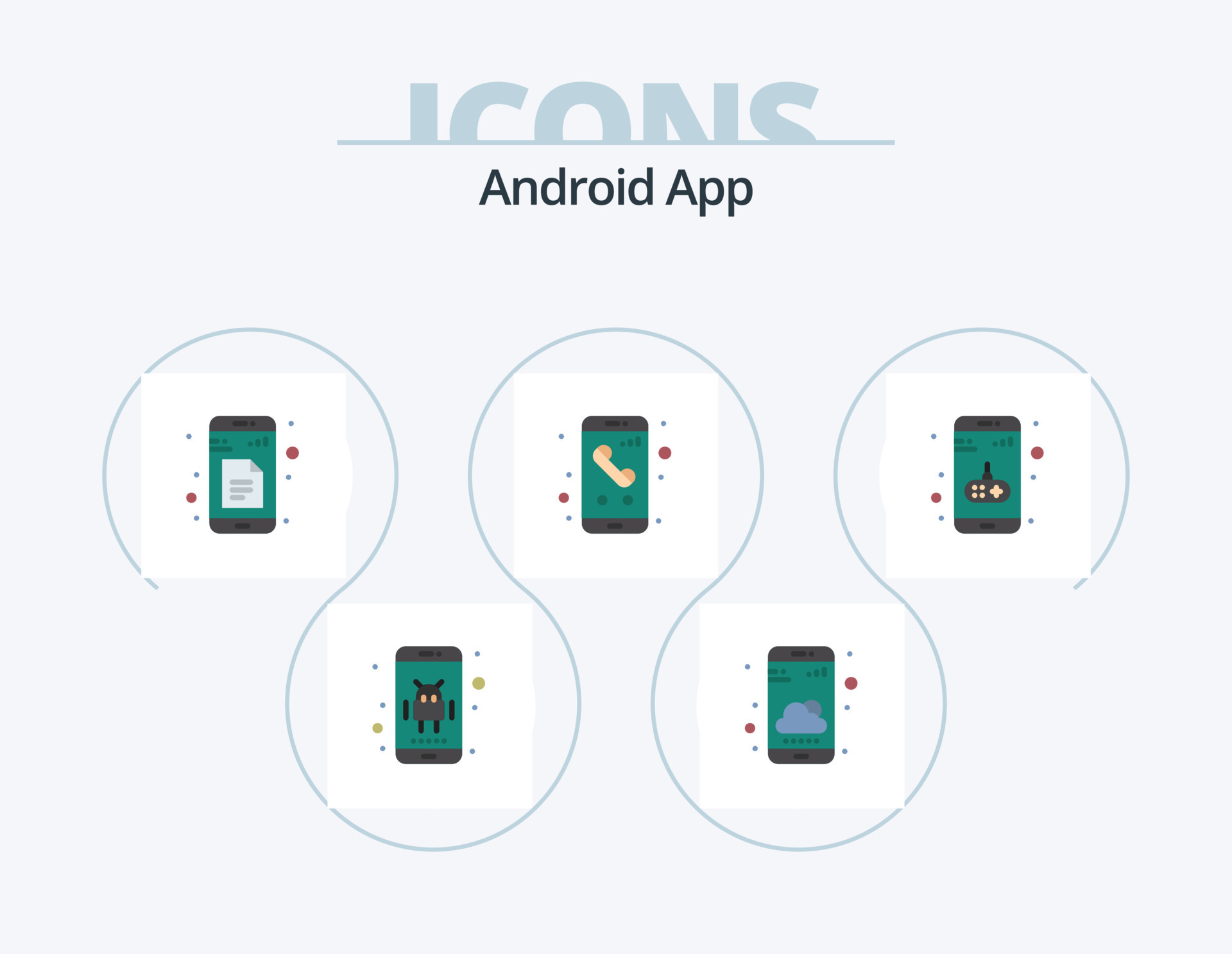 Android App Flat Icon Pack 5 Icon Design. app. phone. data. mobile. app ... Android App Flat Icon Pack 5 Icon Design. app. phone. data. mobile. app ...