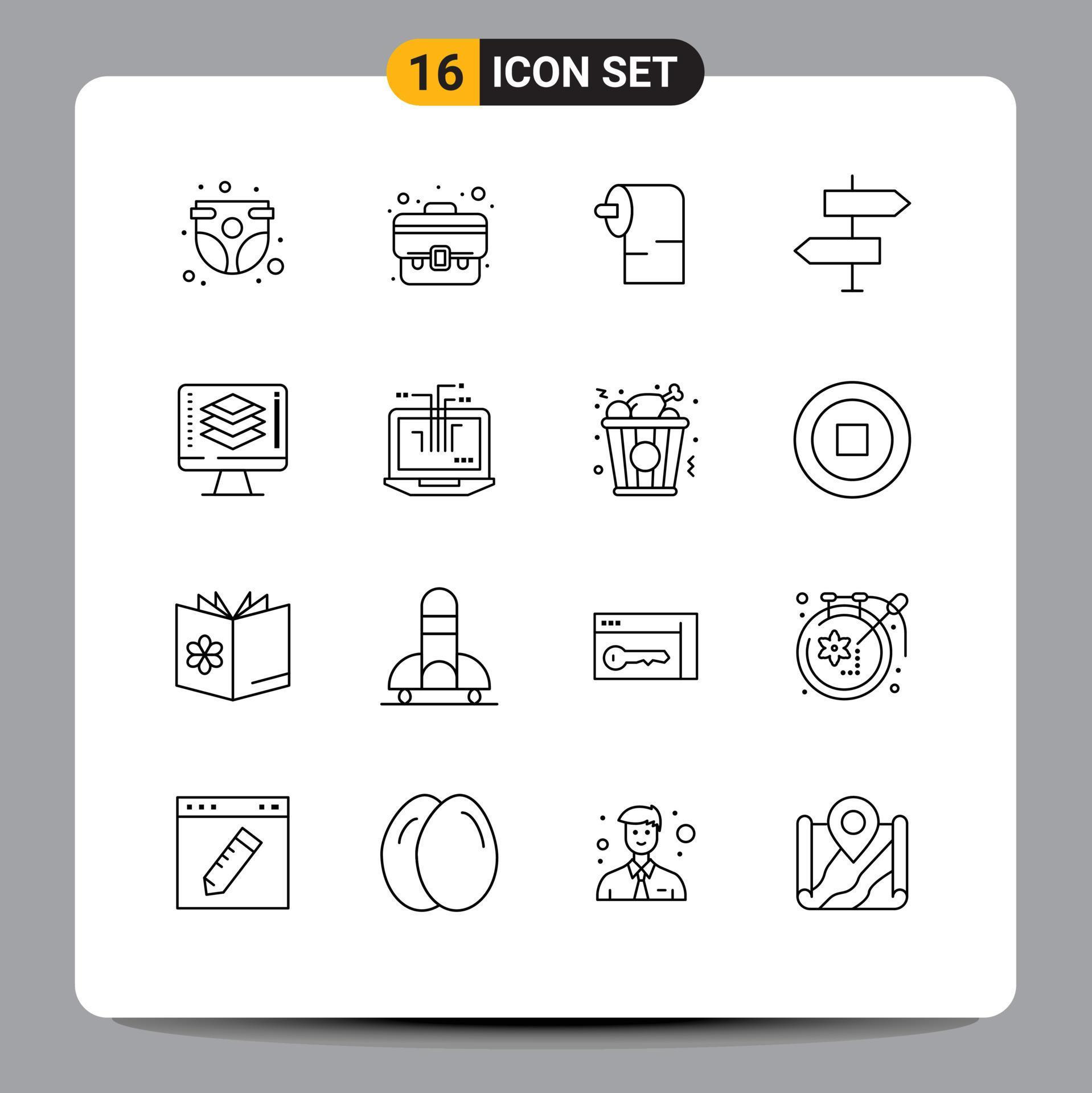 Set of 16 Commercial Outlines pack for programming direction bag basic ...