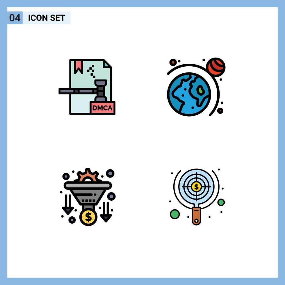 4 Creative Icons Modern Signs and Symbols of business filter dmca space ... 4 Creative Icons Modern Signs and Symbols of business filter dmca space ...