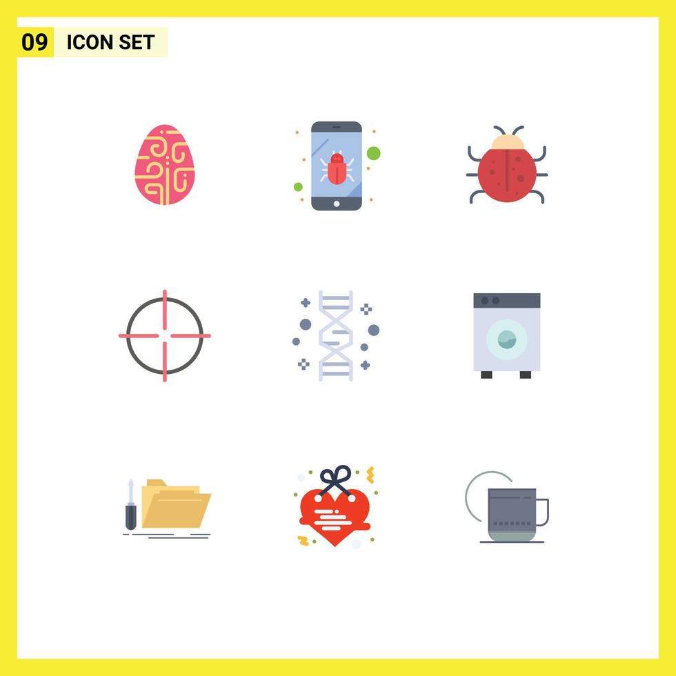 Conjunto De 9 9 Moderno Ui íconos Símbolos Señales Para Deporte