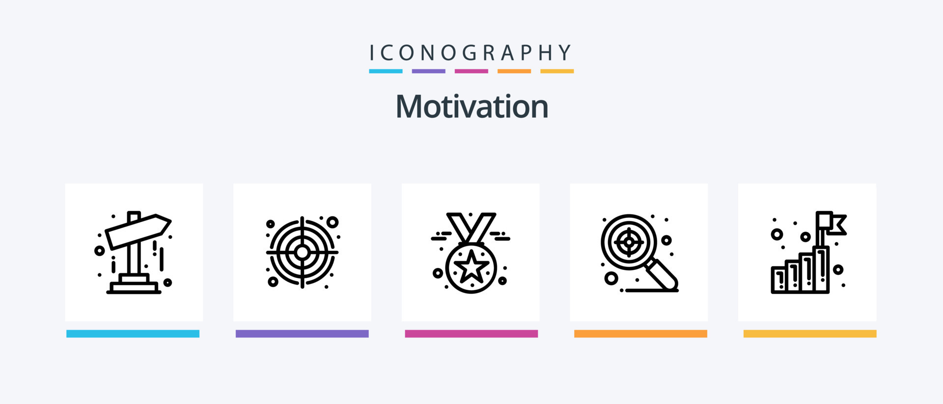 Motivation Line 5 Icon Pack Including startup. map. growth. direction ... Motivation Line 5 Icon Pack Including startup. map. growth. direction ...