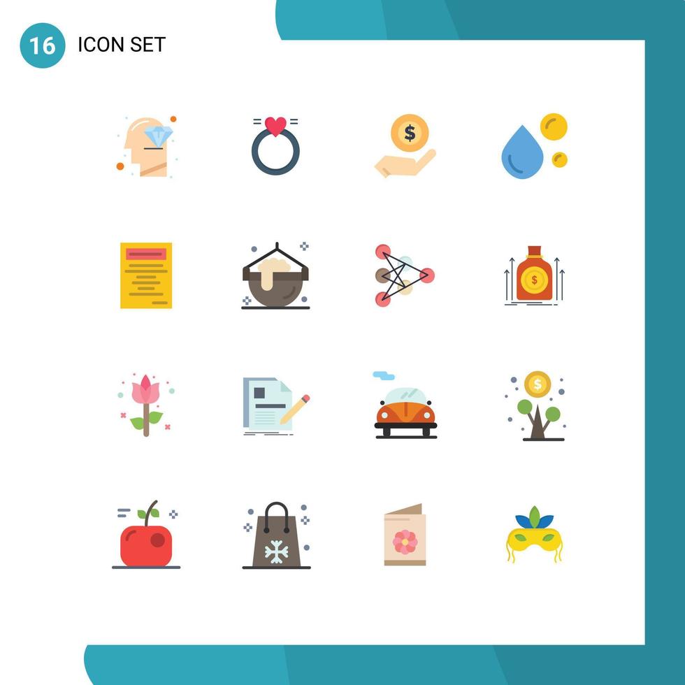 Stock Vector Icon Pack of 16 Line Signs and Symbols for book natural ...