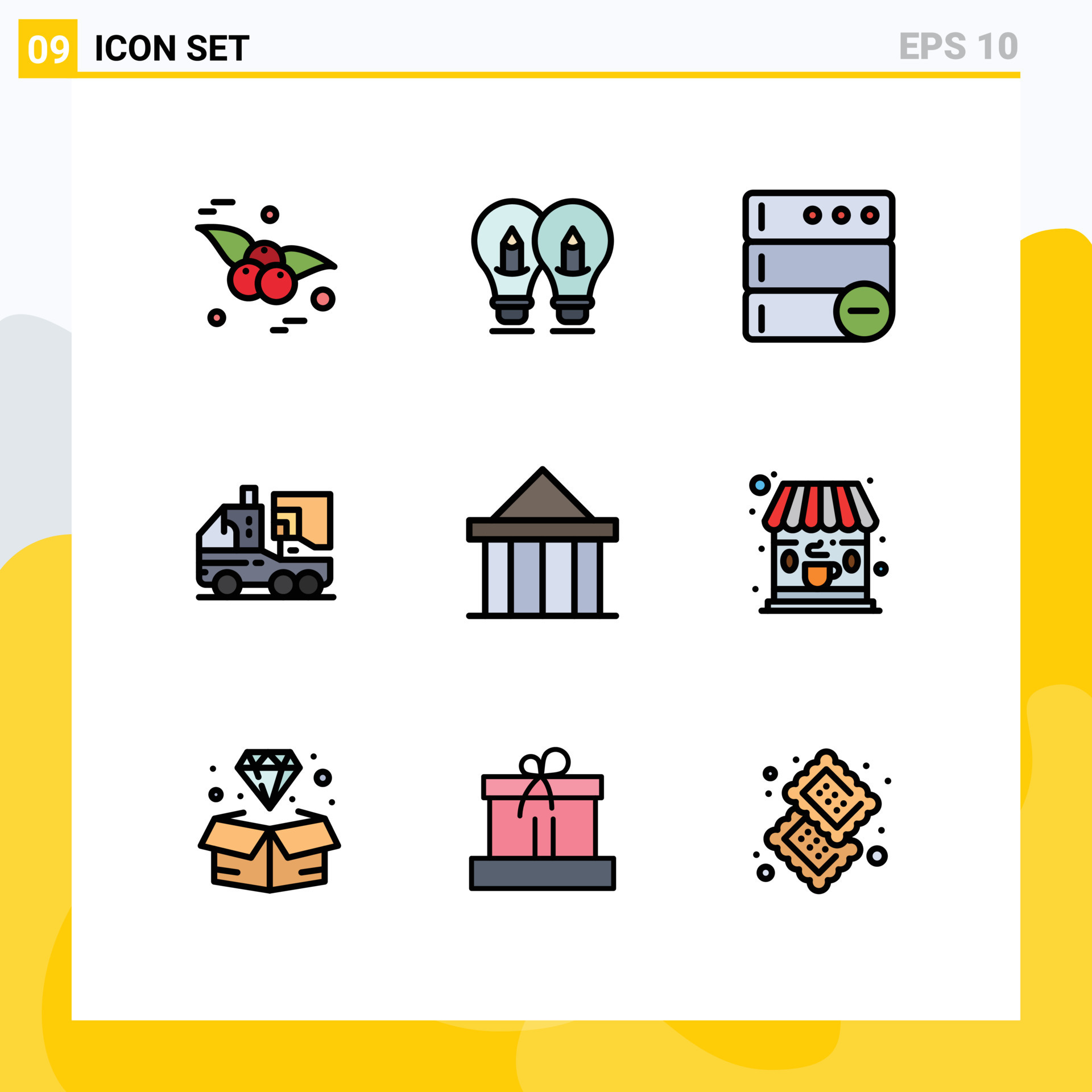 Set Of 9 Modern Ui Icons Symbols Signs For Citadel Life Database Leaf