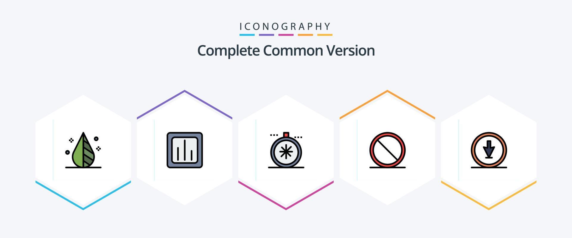 Complete Common Version 25 FilledLine icon pack including arrow. remove. statistics. cancel ...