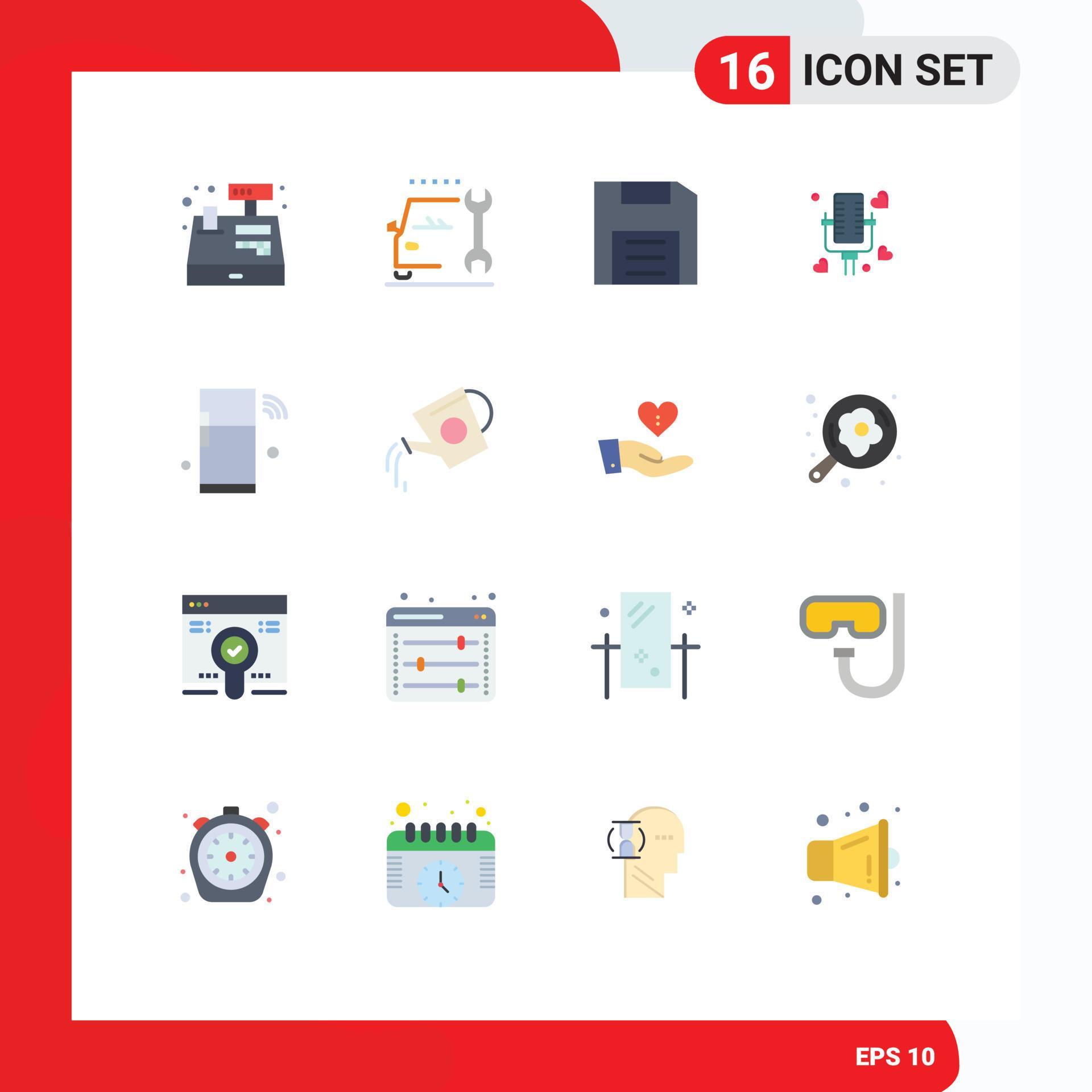 16 Universal Flat Colors Set For Web And Mobile Applications Internet Married Computers Love