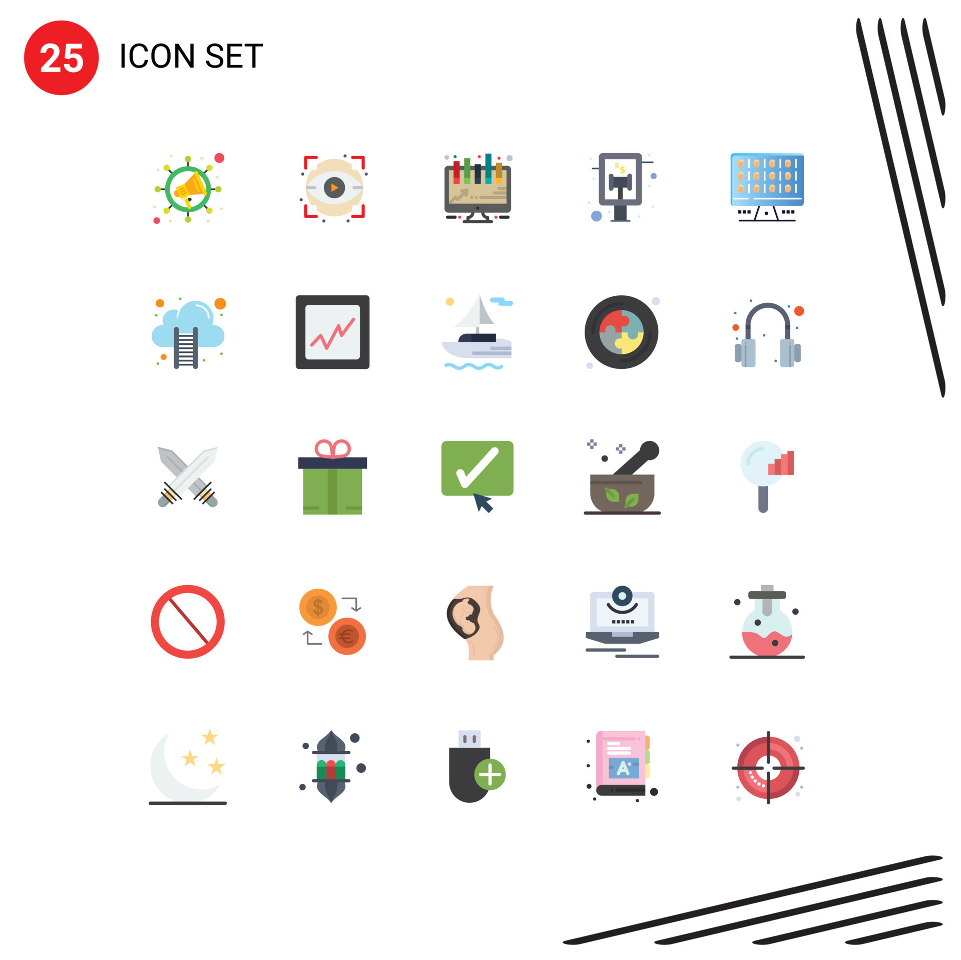 25 Universal Flat Colors Set For Web And Mobile Applications Cloud Computing Computing Board