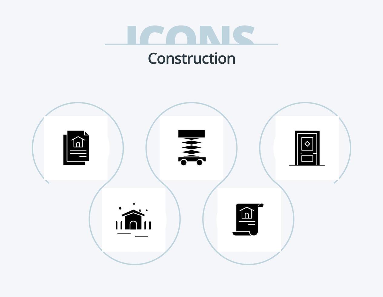 construcción glifo icono paquete 5 5 icono diseño. construcción ... construcción glifo icono paquete 5 5 icono diseño. construcción ...