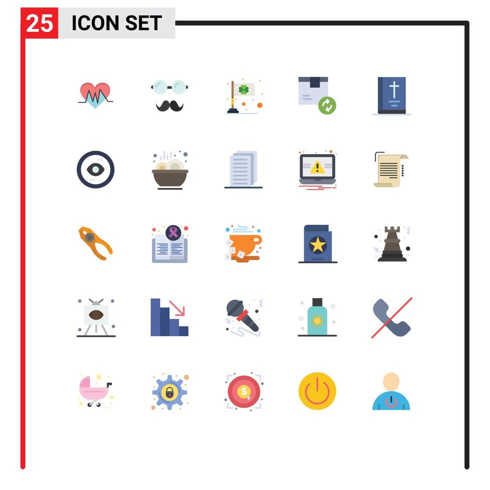 User Interface Pack Of 25 Basic Flat Colors Of Shipping Product Day Delivery Saint Editable