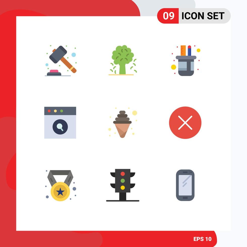 9 Thematic Vector Flat Colors And Editable Symbols Of Cream Search