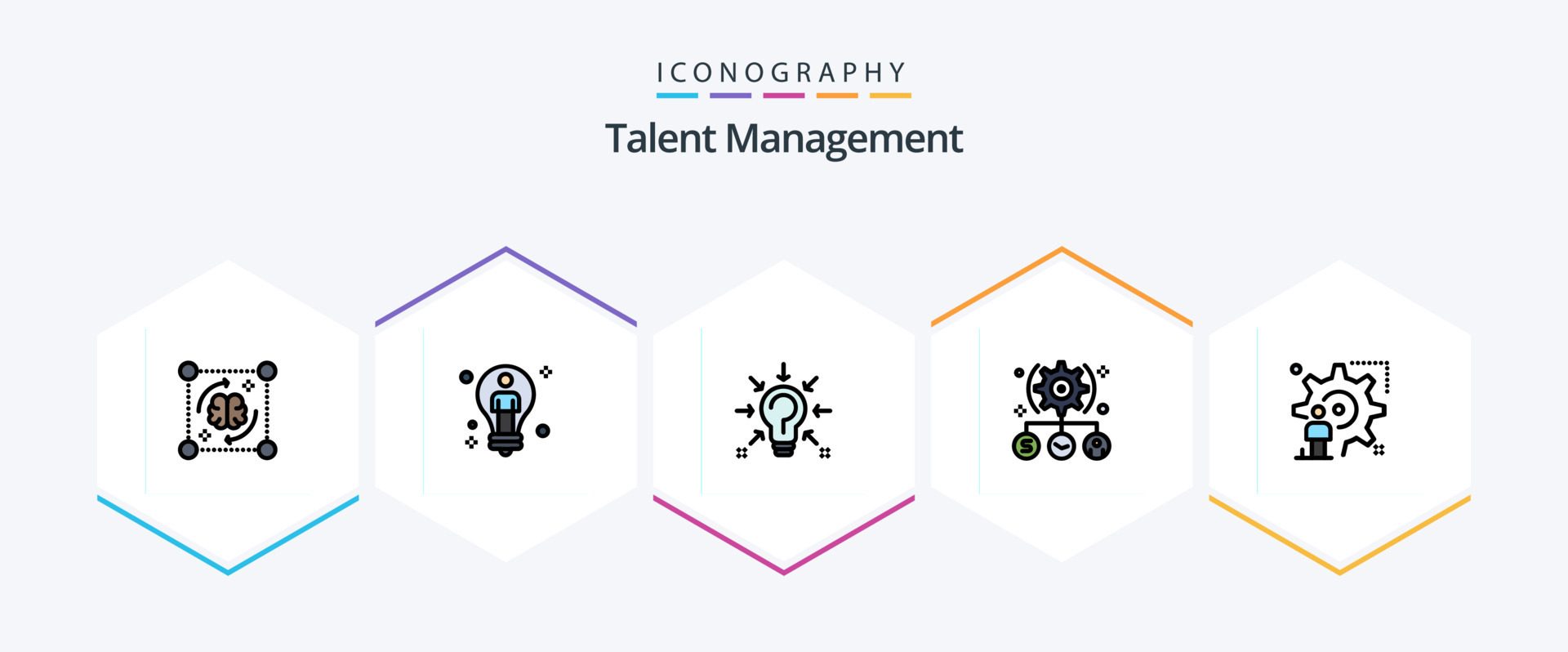 Talent Management 25 Filledline Icon Pack Including User Task Man