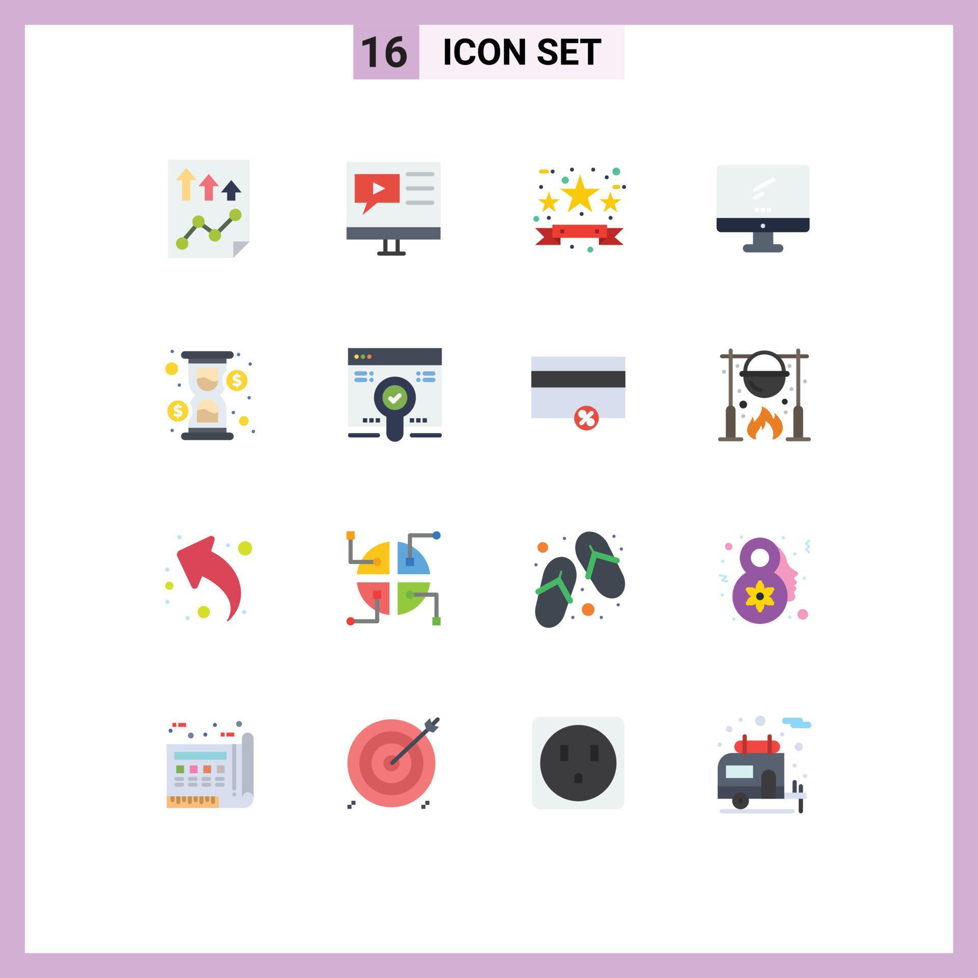 16 Universal Flat Colors Set For Web And Mobile Applications Imac Monitor Tutorial Computer
