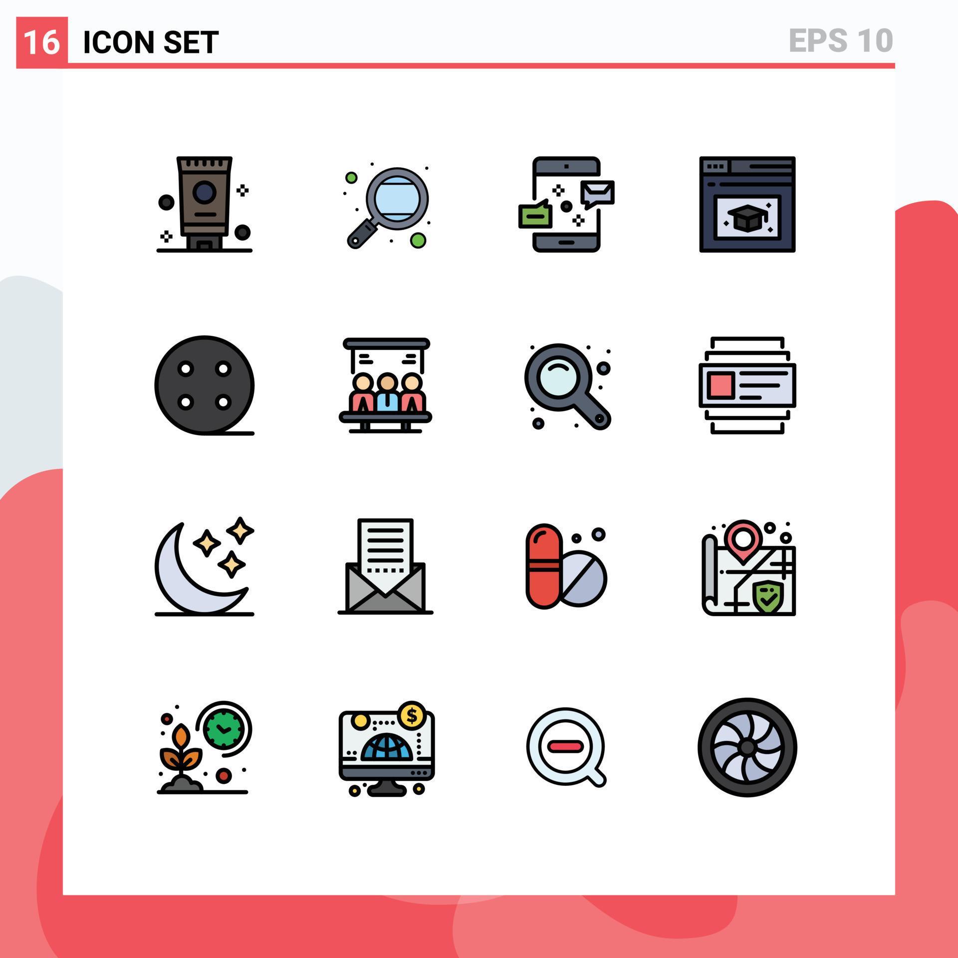 Stock Vector Icon Pack of 16 Line Signs and Symbols for charge cap ...