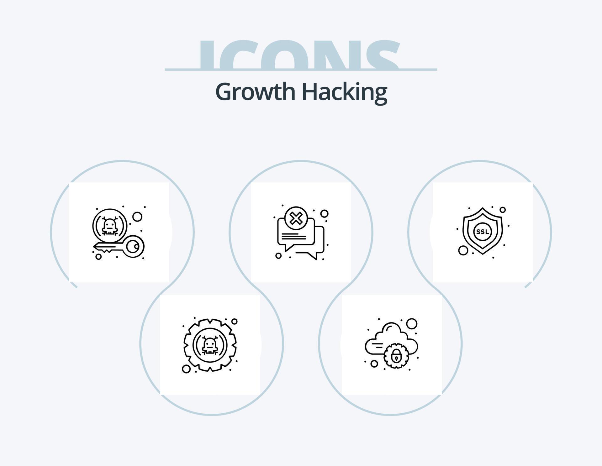 Hacking Line Icon Pack 5 Icon Design Router Lost Message Internet