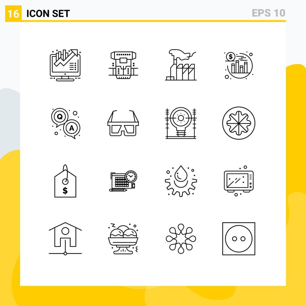 16 Universal Outlines Set For Web And Mobile Applications Answer Return