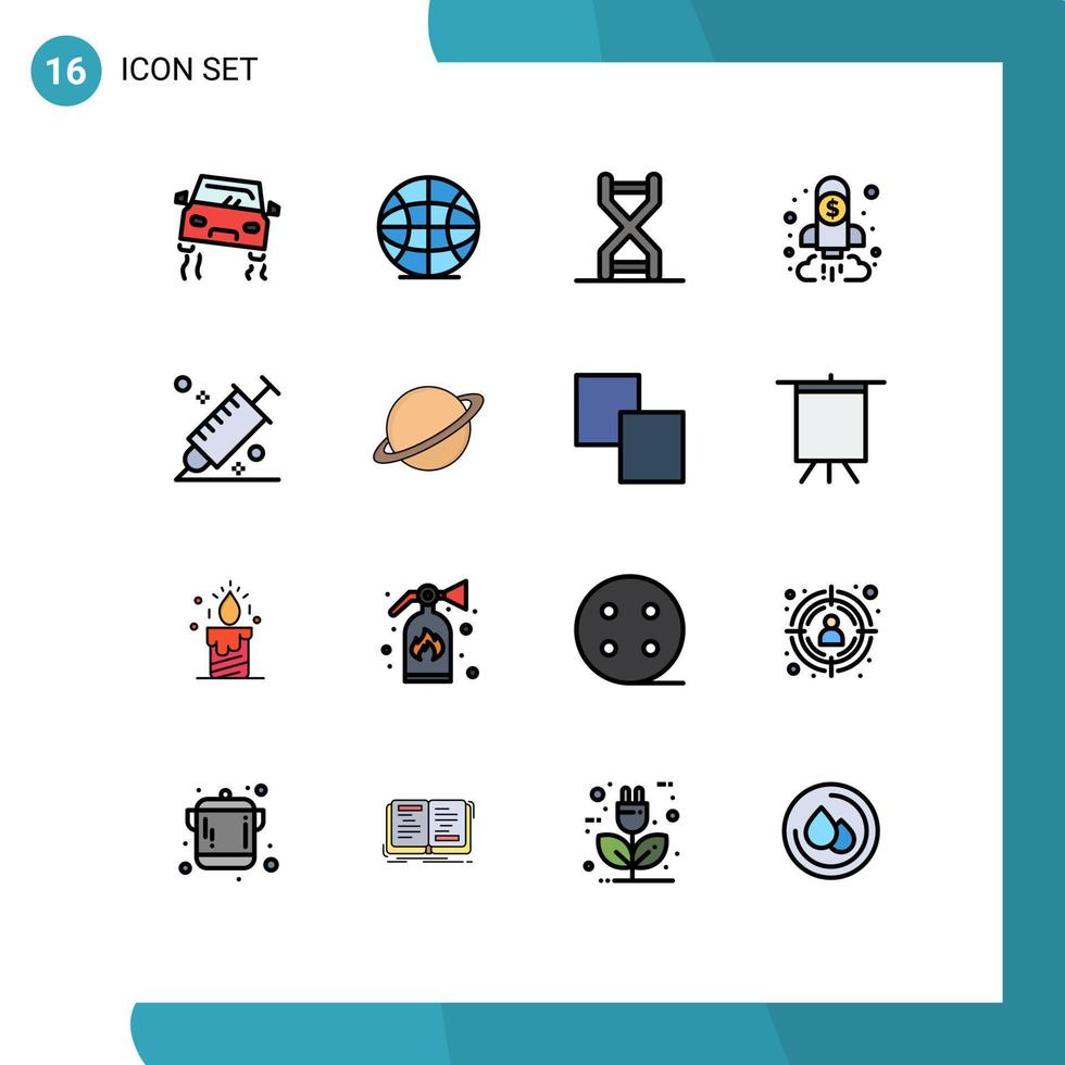 Set Of 16 Vector Flat Color Filled Lines On Grid For Color Finance Dna Chart Analysis Editable