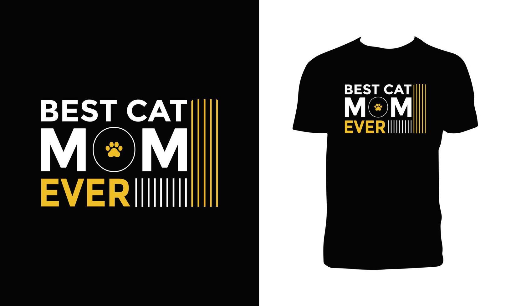 Cat Typographic T Shirt Design 19763033 Vector Art At Vecteezy