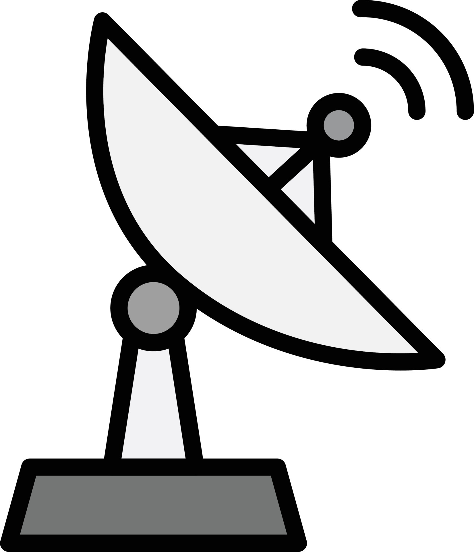 Satellite Dish Vector Icon 19765377 Vector Art at Vecteezy
