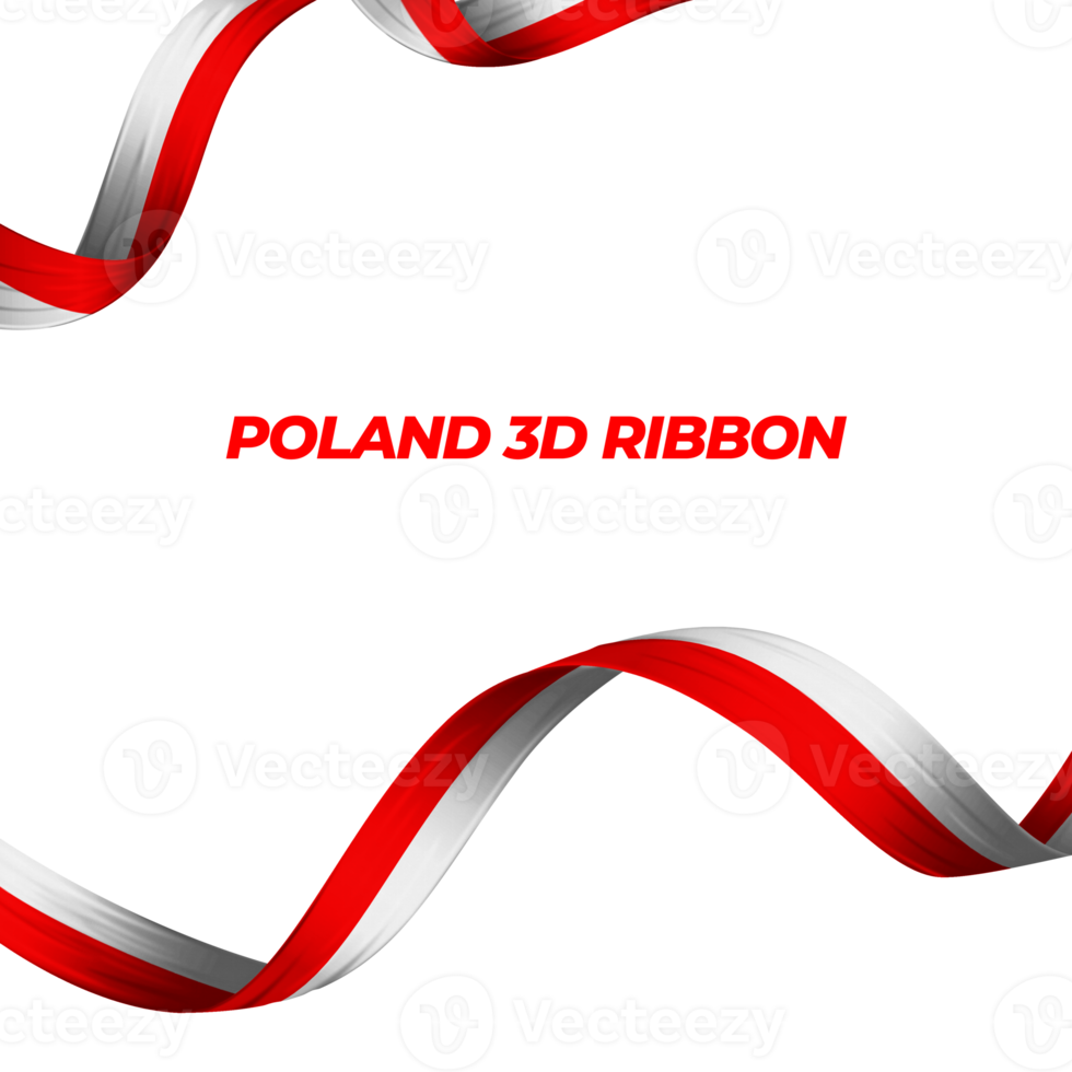Ribbon With Poland Flag Color 3d 19765689 Png