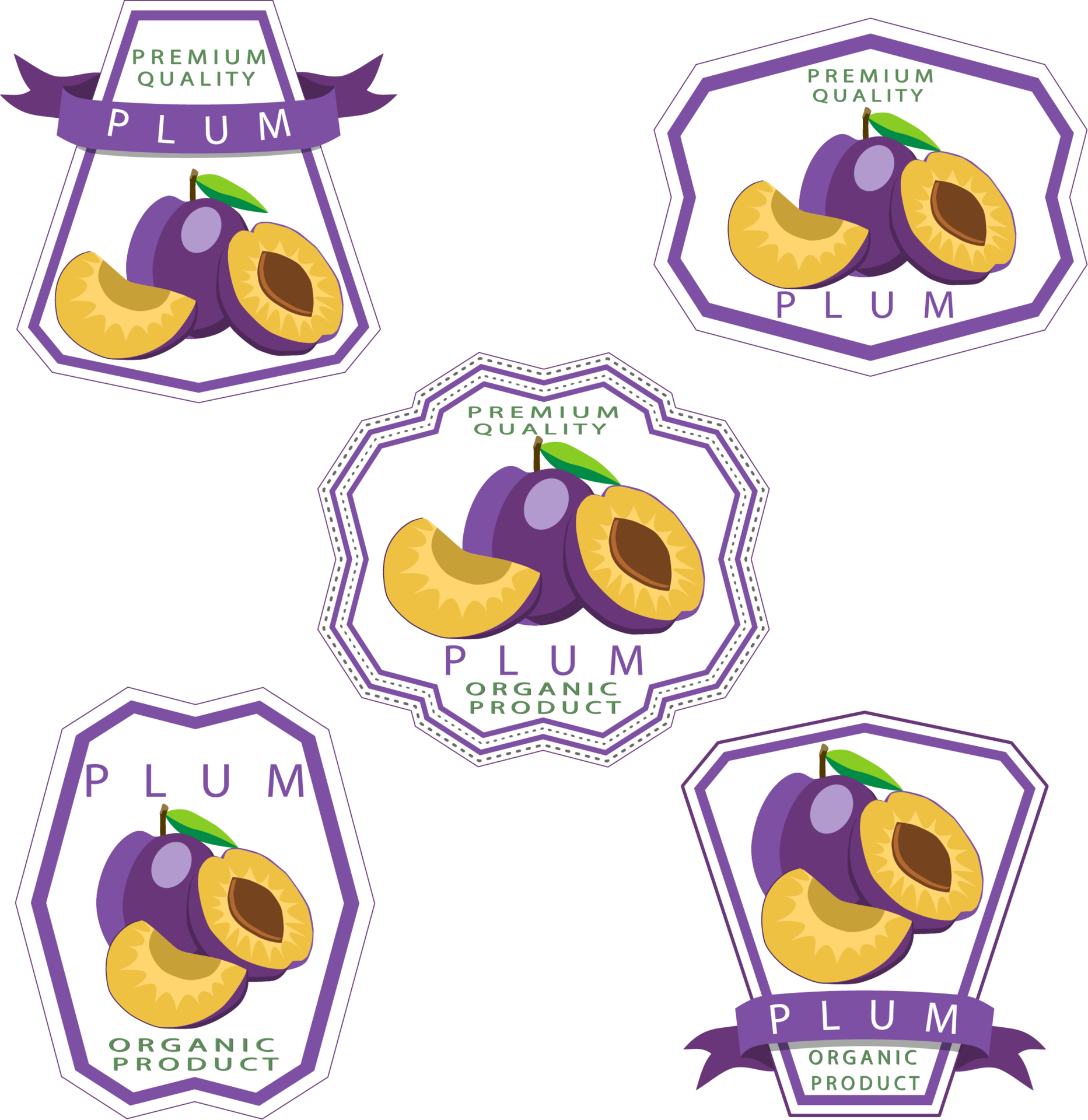 Sweet juicy tasty natural eco product plum 19767627 PNG