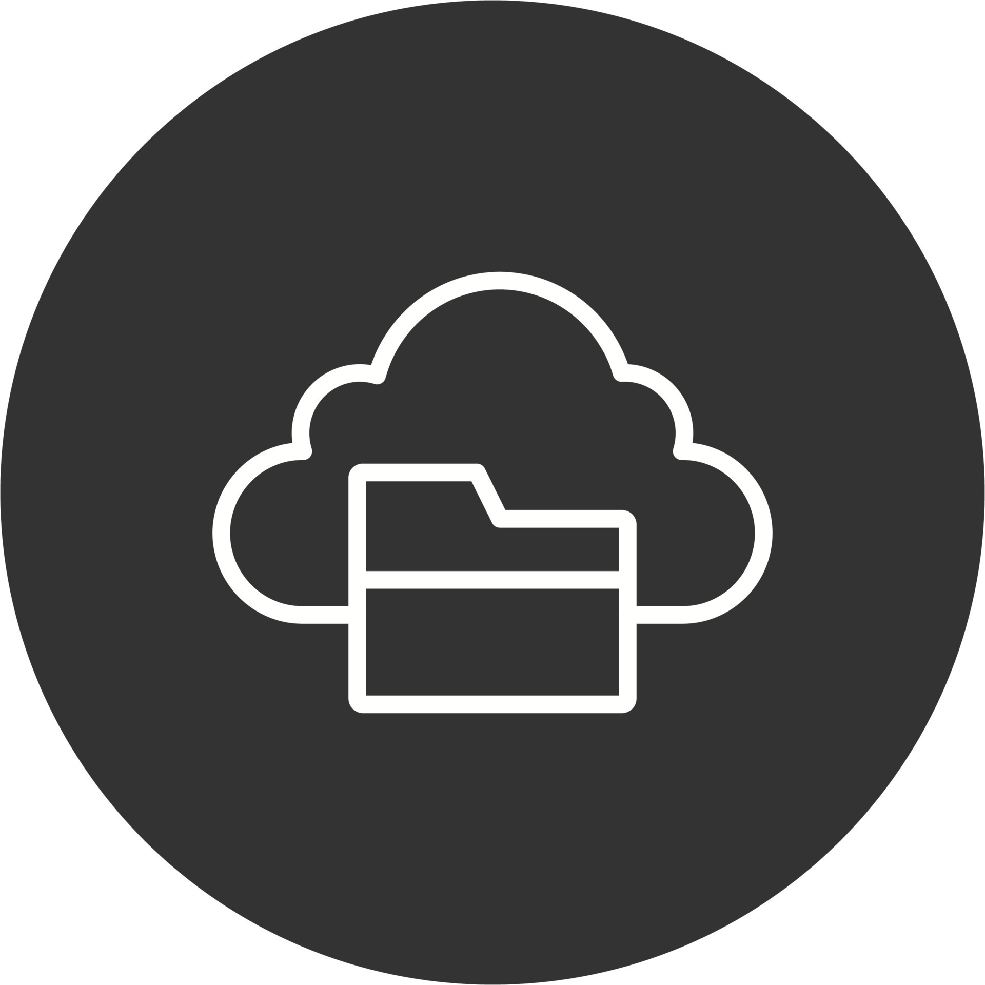 Cloud Folder Vector Icon 19769397 Vector Art at Vecteezy