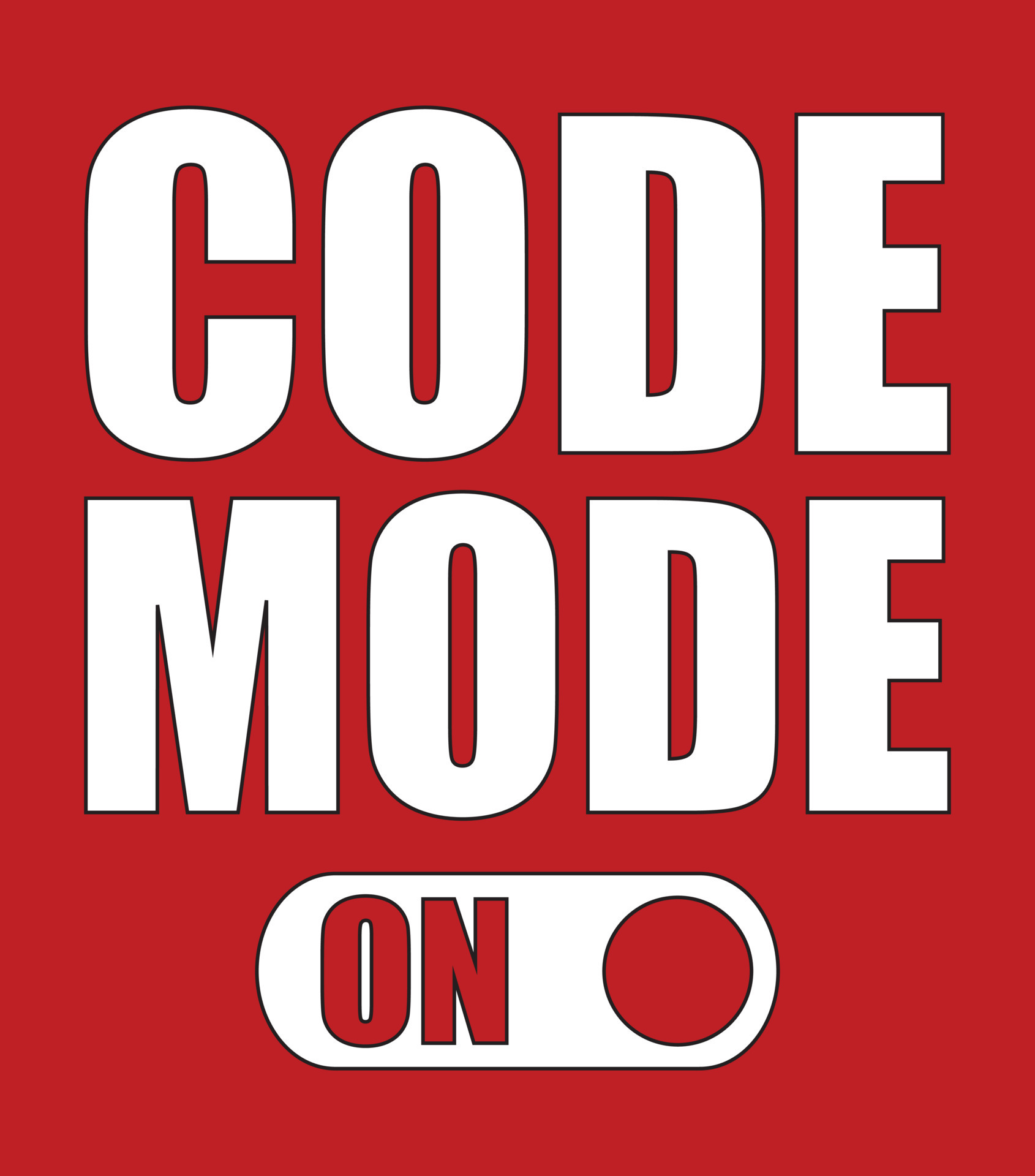 Code Mode On 19773171 Vector Art at Vecteezy