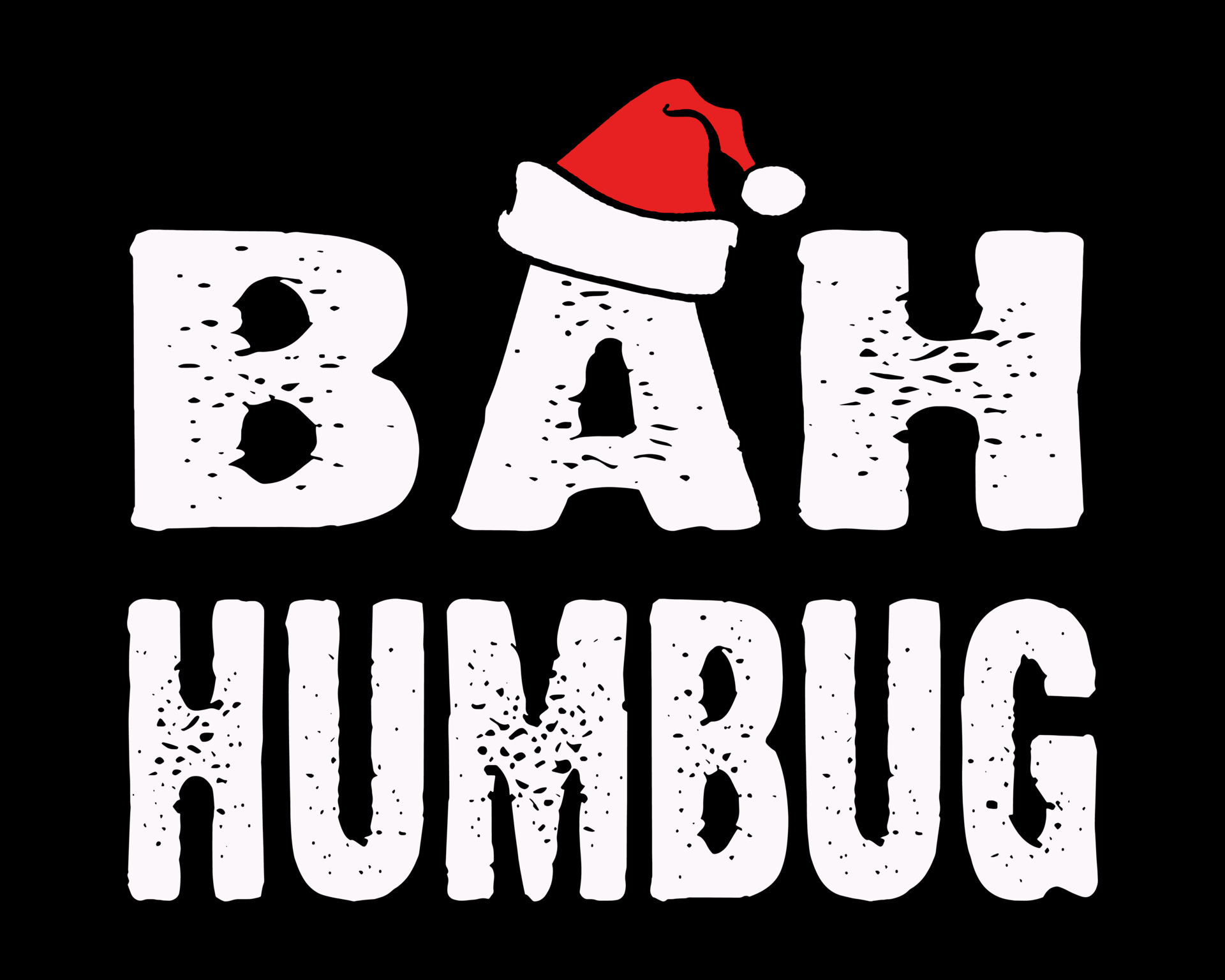 Bah Humbug text with Santa Hat. 19773382 Vector Art at Vecteezy Bah Humbug text with Santa Hat. 19773382 Vector Art at Vecteezy