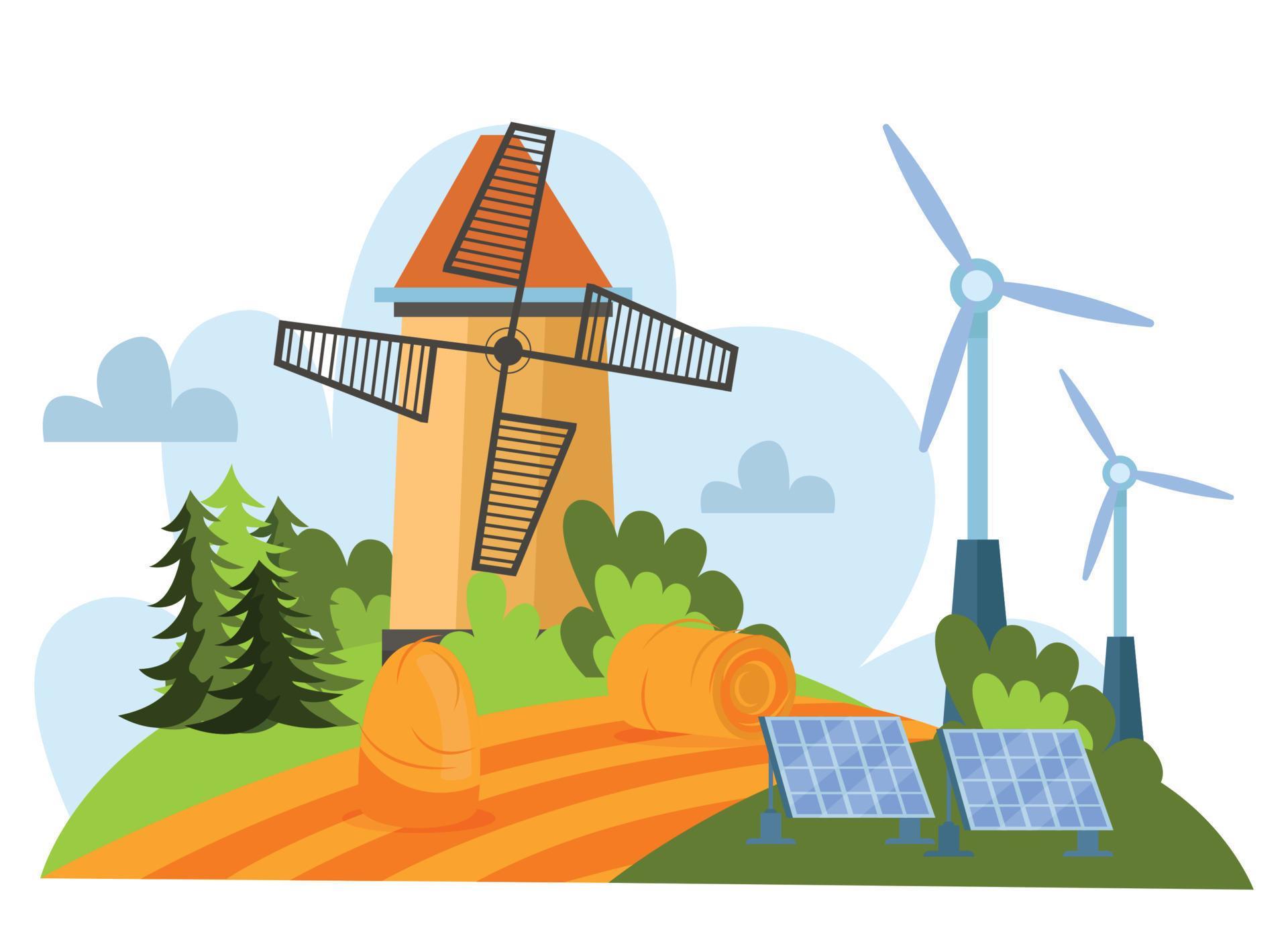 Renewable And Nonrenewable Resources Flat Poster 19774950 Vector Art at Vecteezy