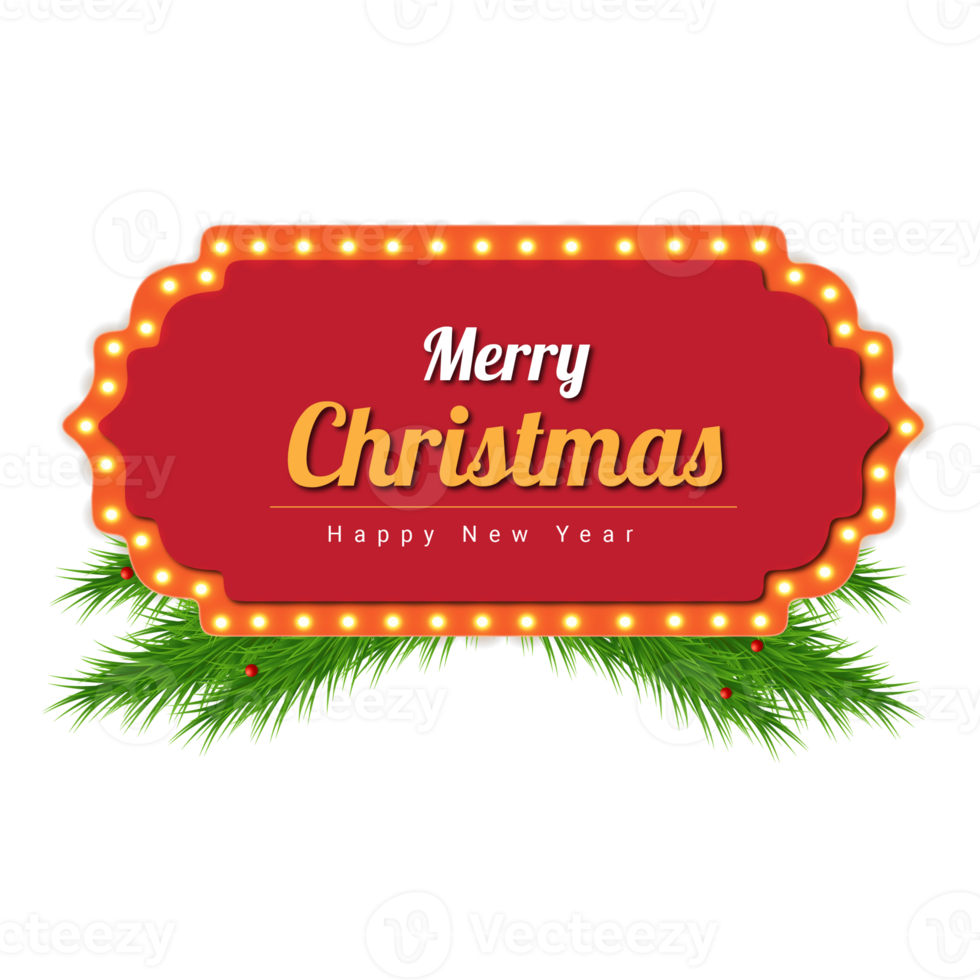 Merry Christmas Happy New Year 19775144 Png