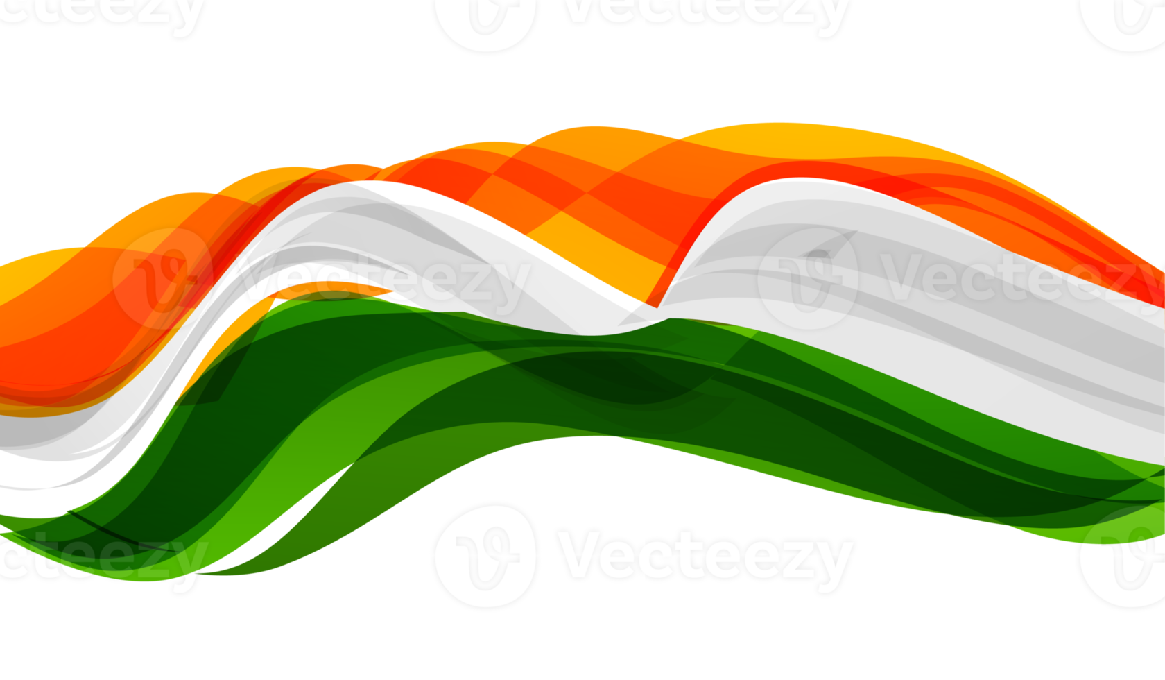 India Flowing Abstract Flag 19775170 Png