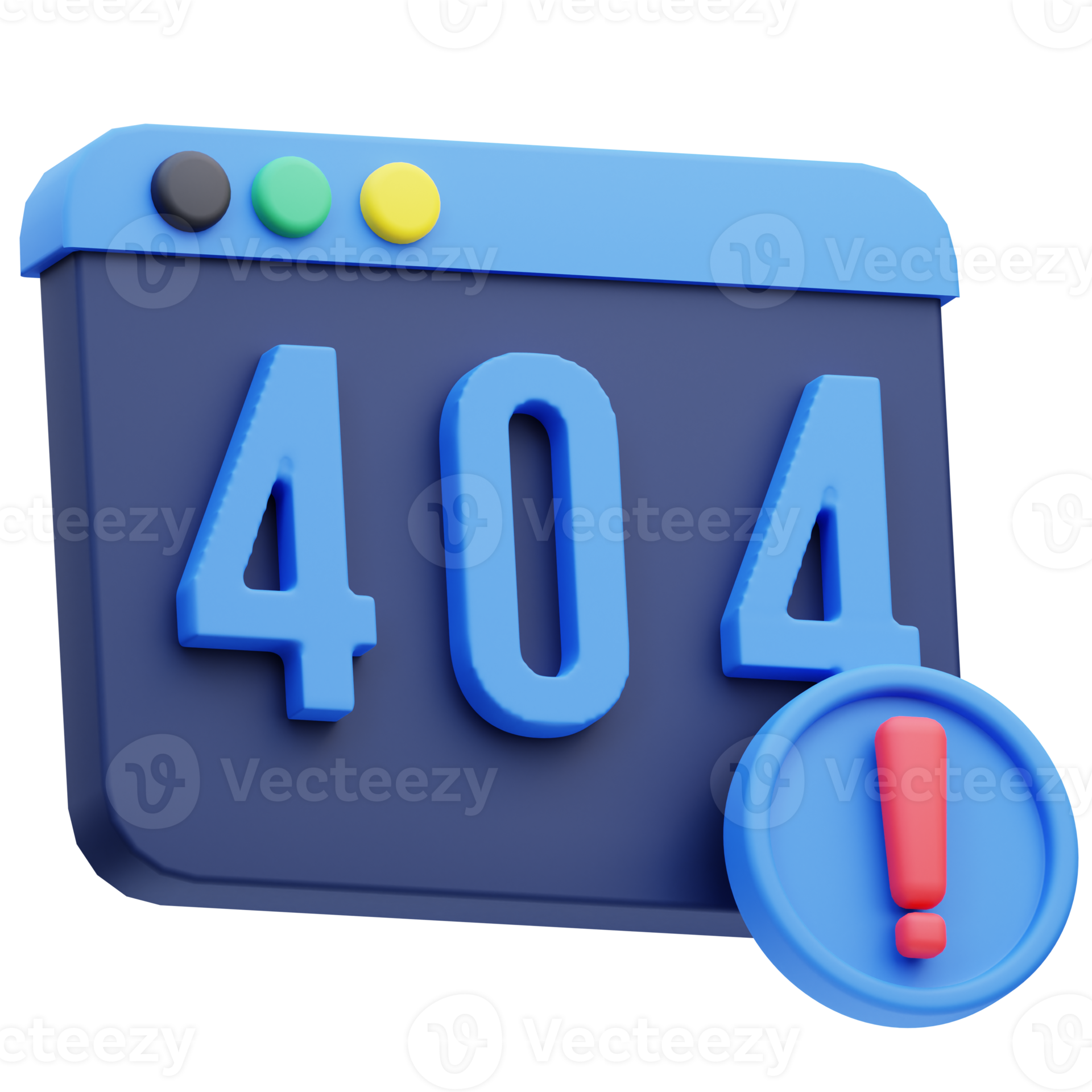 3D Icon Internet cyber crime error 19782461 PNG