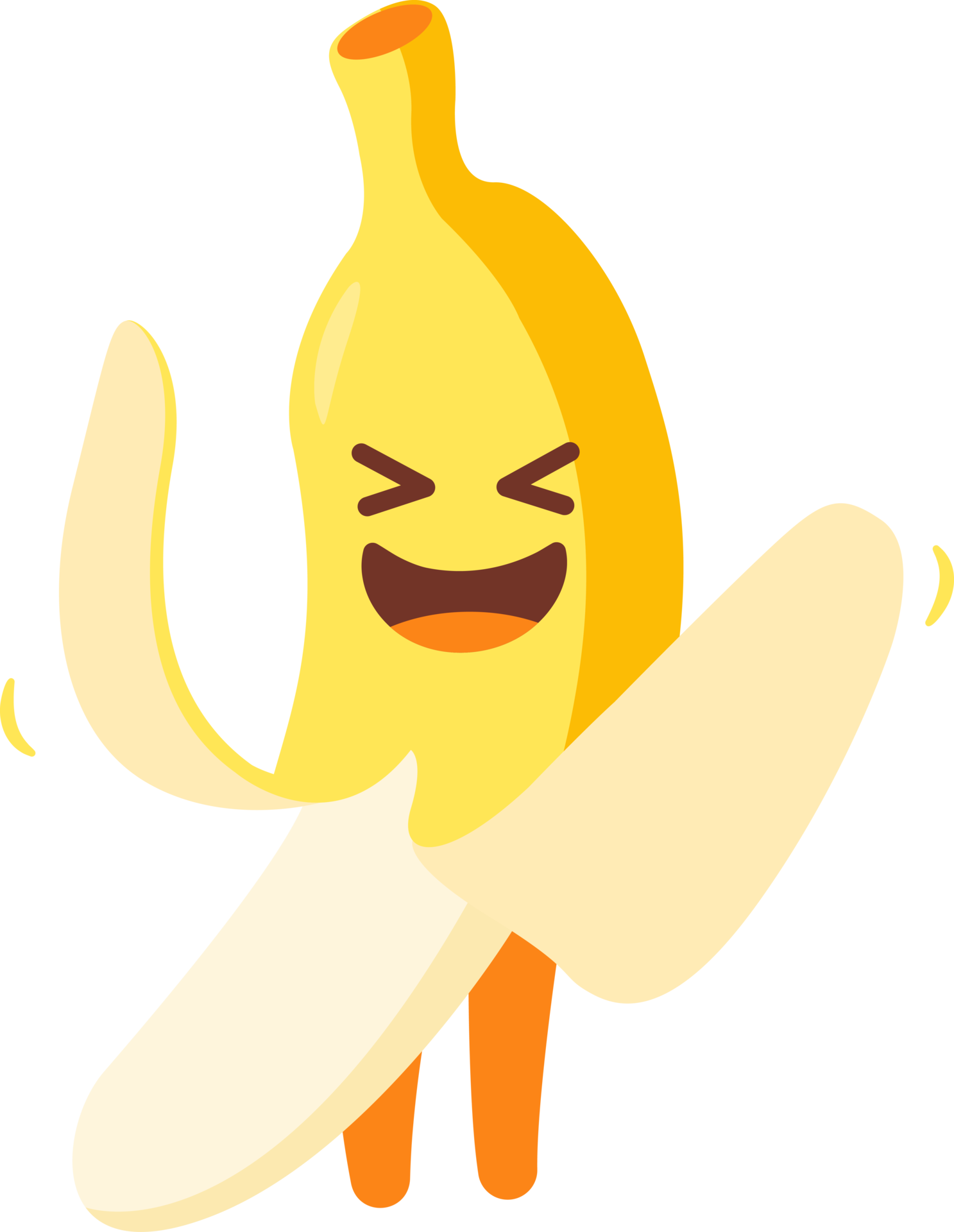 Banana Cartoon Character 19782549 Png