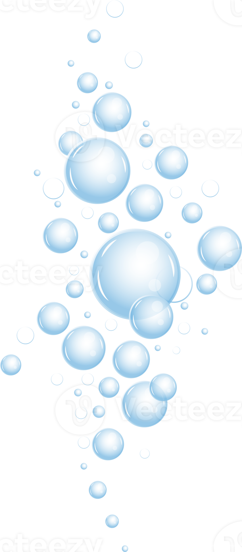 Underwater bubbles of fizzing soda. Streams of air. Dissolving tablets. Realistic oxygen pop in ...