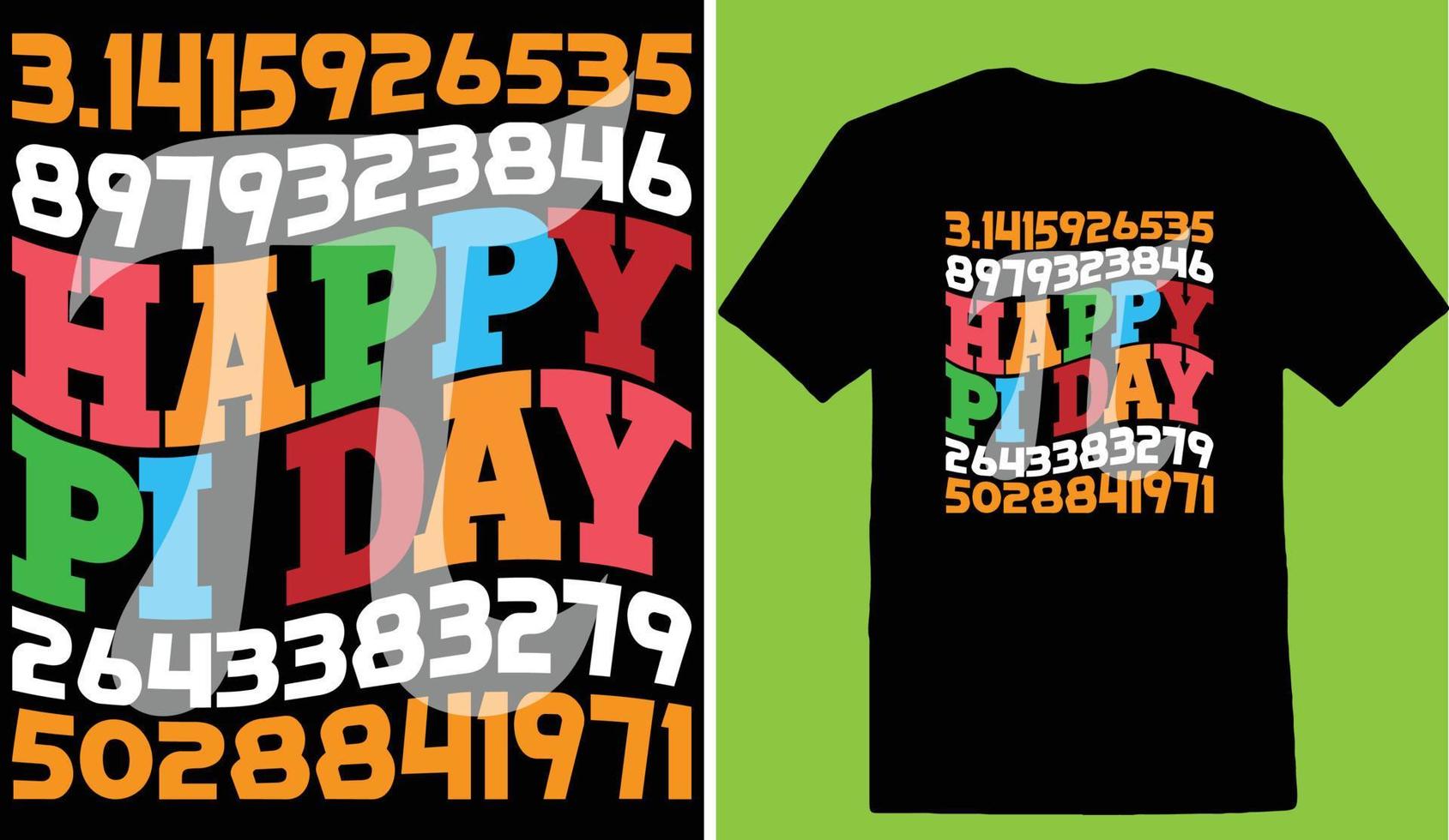 3.1415926535 8979323846 Happy Pi Day 2643383279 5028841971 T-shirt 19796528 Vector Art at Vecteezy