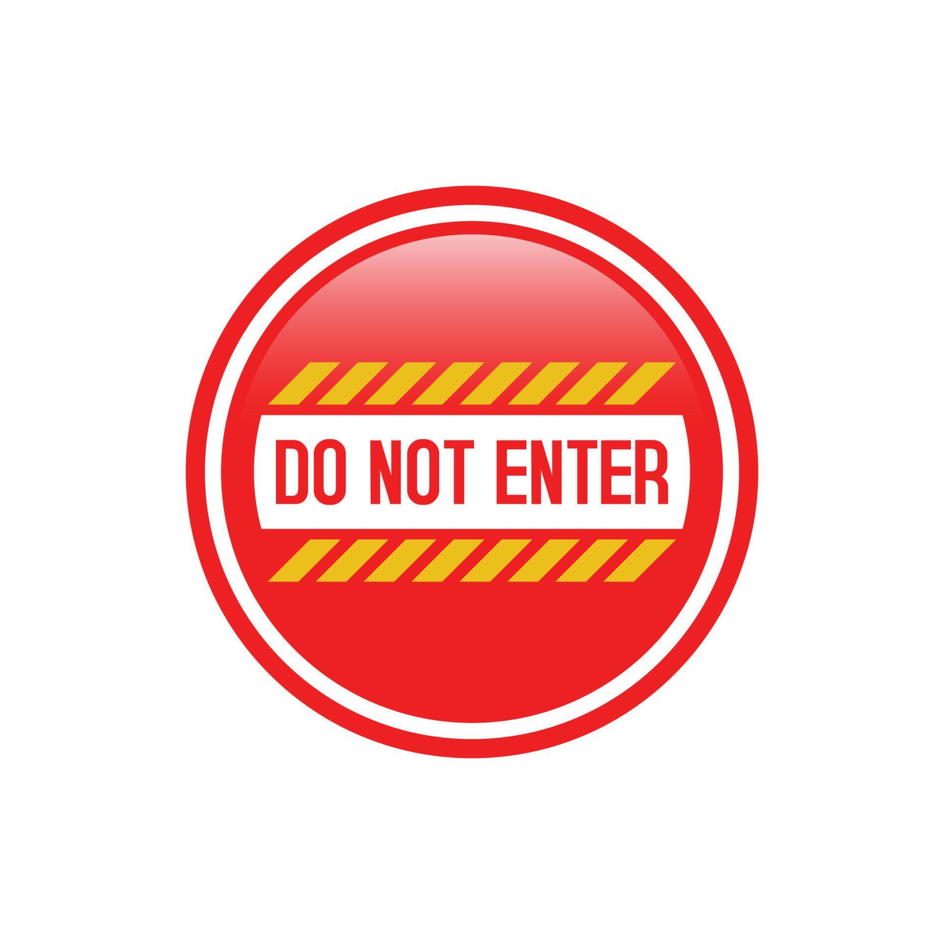 Stop road sign with hand gesture. Vector red do not enter traffic sign. 19796746 Vector Art at ...