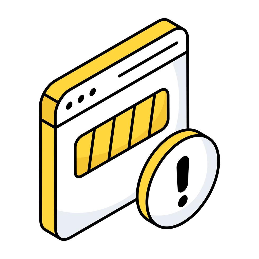 Modern design icon of web error 19801875 Vector Art at Vecteezy