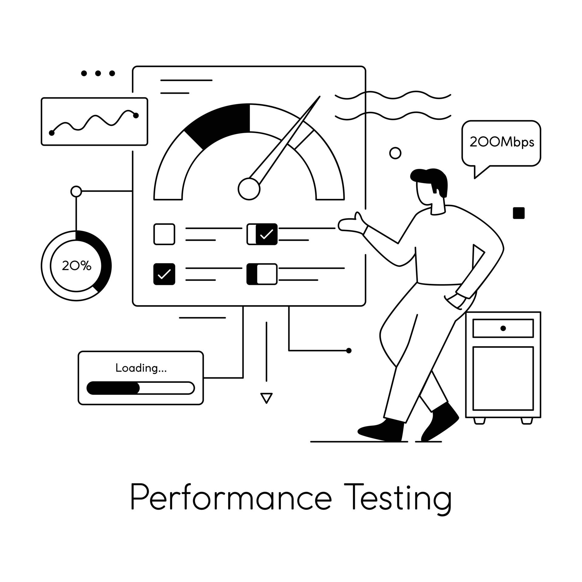 Trendy Performance Testing 19803234 Vector Art at Vecteezy Trendy Performance Testing 19803234 Vector Art at Vecteezy
