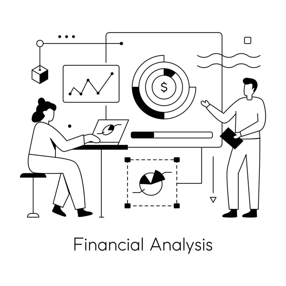 Trendy Financial Analysis 19803320 Vector Art At Vecteezy