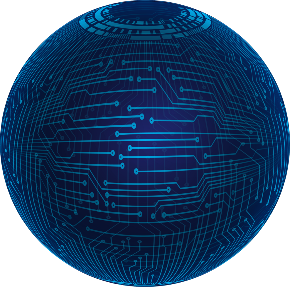 Modern Technology World Map Globe Crop Out 19804521 Png