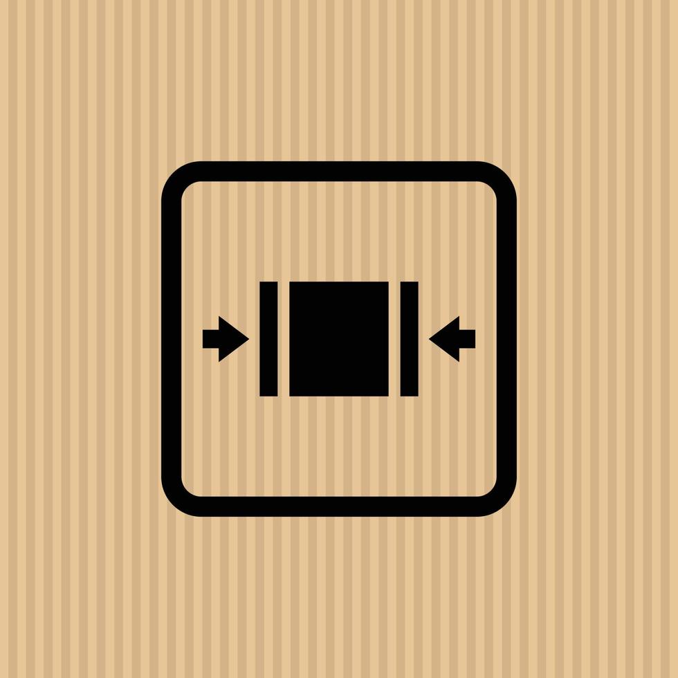 Clamp here simple flat icon vector illustration with cardboard texture background 19806220 ...