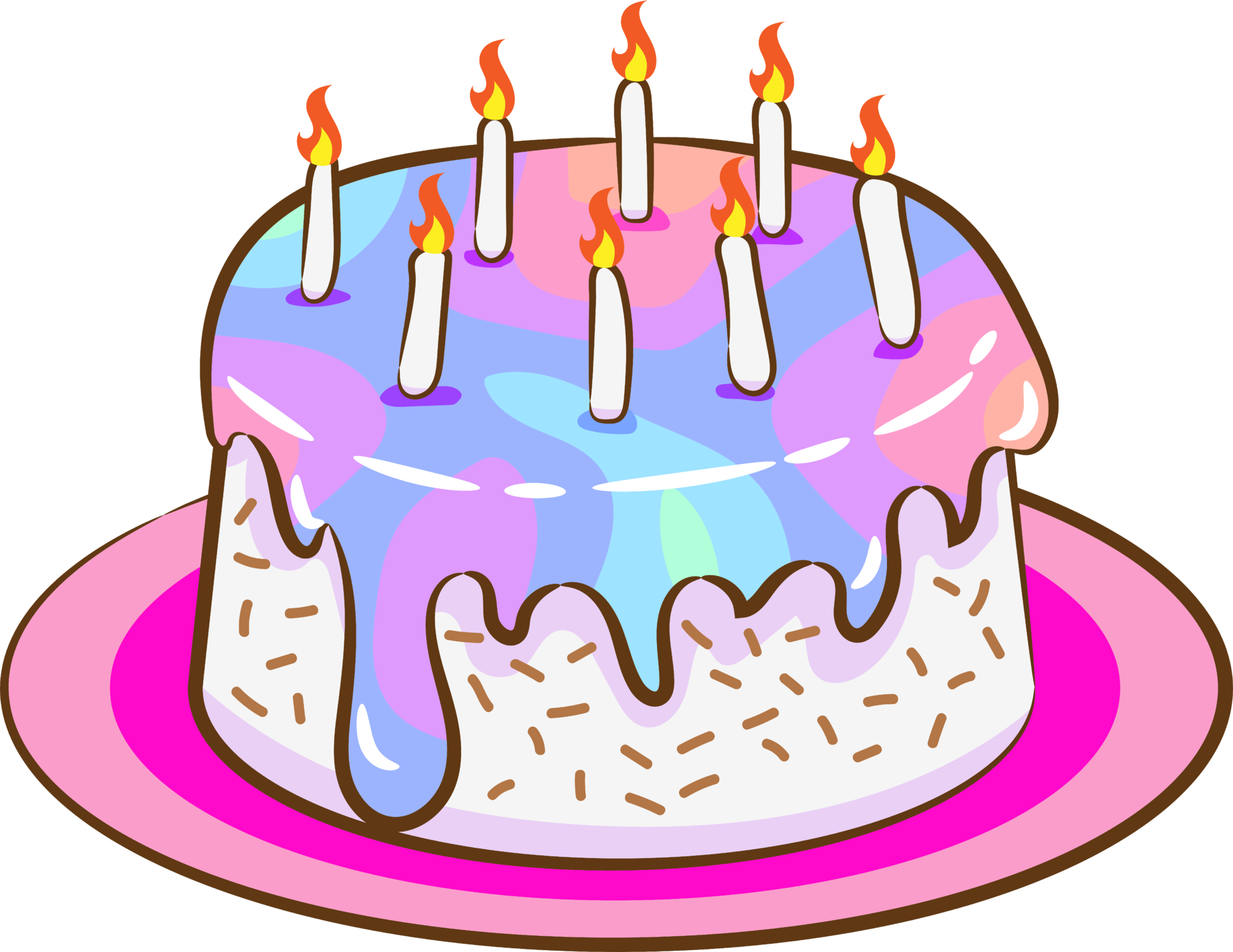Birthday cake png graphic clipart design 19806287 PNG