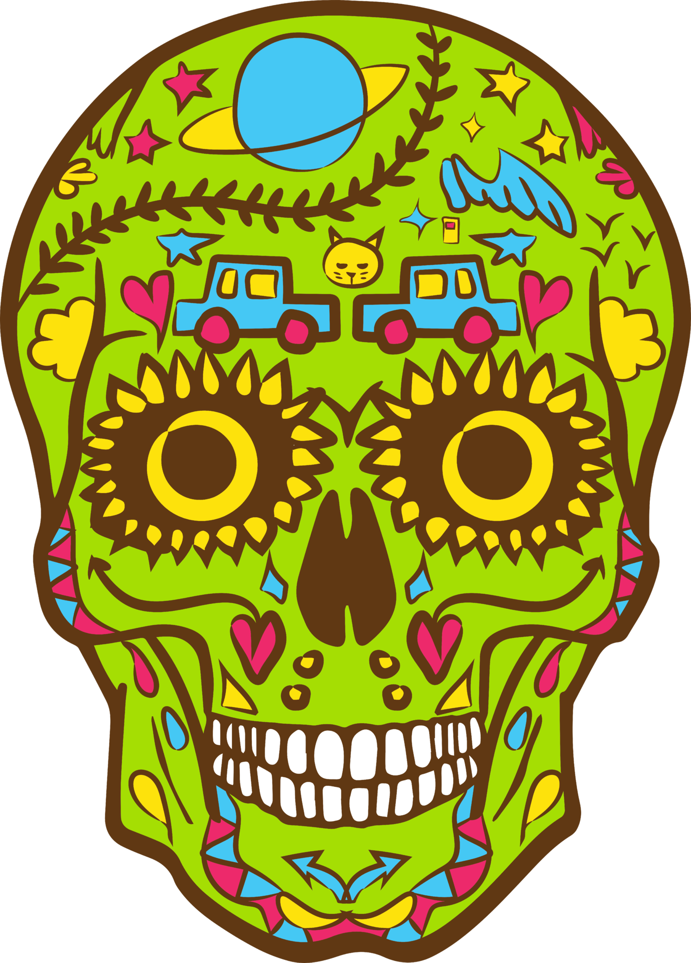 Sugar Skull Png Graphic Clipart Design 19806715 Png