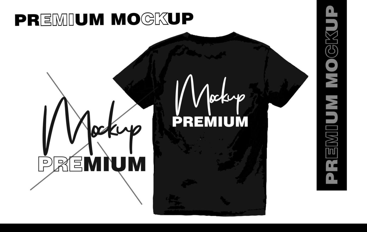 Black T Shirt Mockup T Shirt Mockup 19807260 Vector Art At Vecteezy