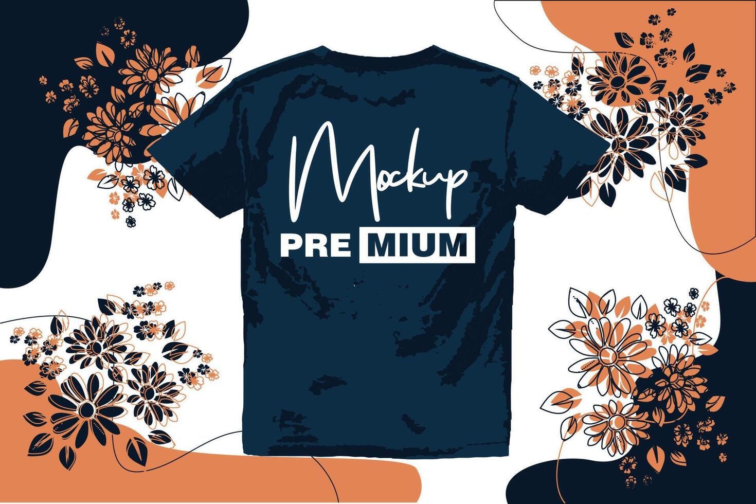 Black T Shirt Mockup T Shirt Mockup 19807305 Vector Art At Vecteezy
