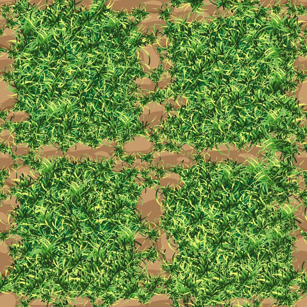 Grass Texture With Rock Stones Seamlessnature Green Lawn Field Seamless Pattern Of Pavement