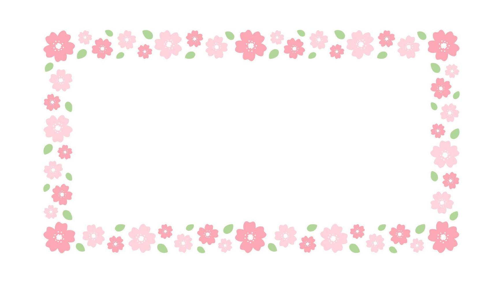 Cherry Blossom Frames. Long Rectangular Floral Border. 19815880 Vector ... Cherry Blossom Frames. Long Rectangular Floral Border. 19815880 Vector ...