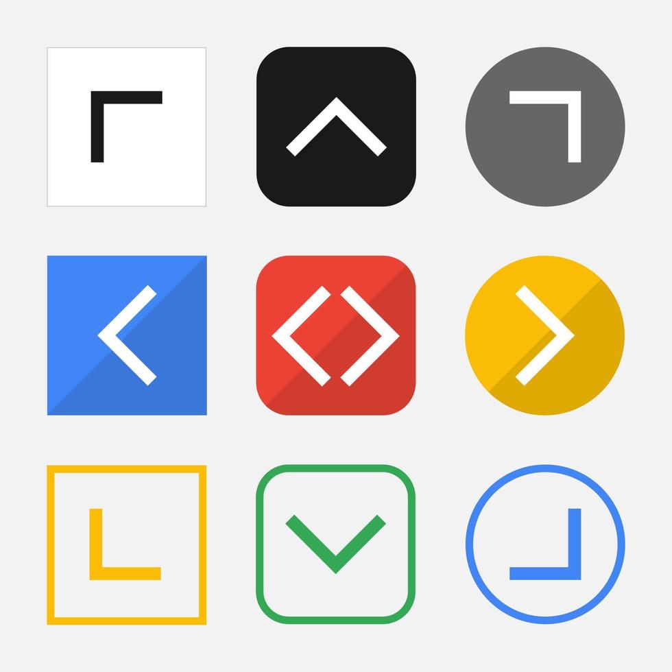 Set of Chevron icons for your web site or mobile app 19816452 Vector ...